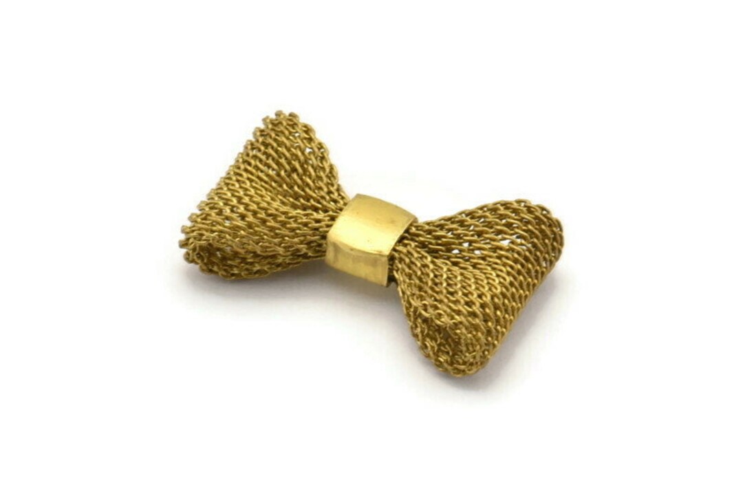 Brass Wire Mesh, 10 Raw Brass Wire Mesh Bow Findings (25x15mm) D0034 ...