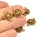 Brass Spider Connector, 12 Raw Brass Spider Web Connectors (16x11mm ...
