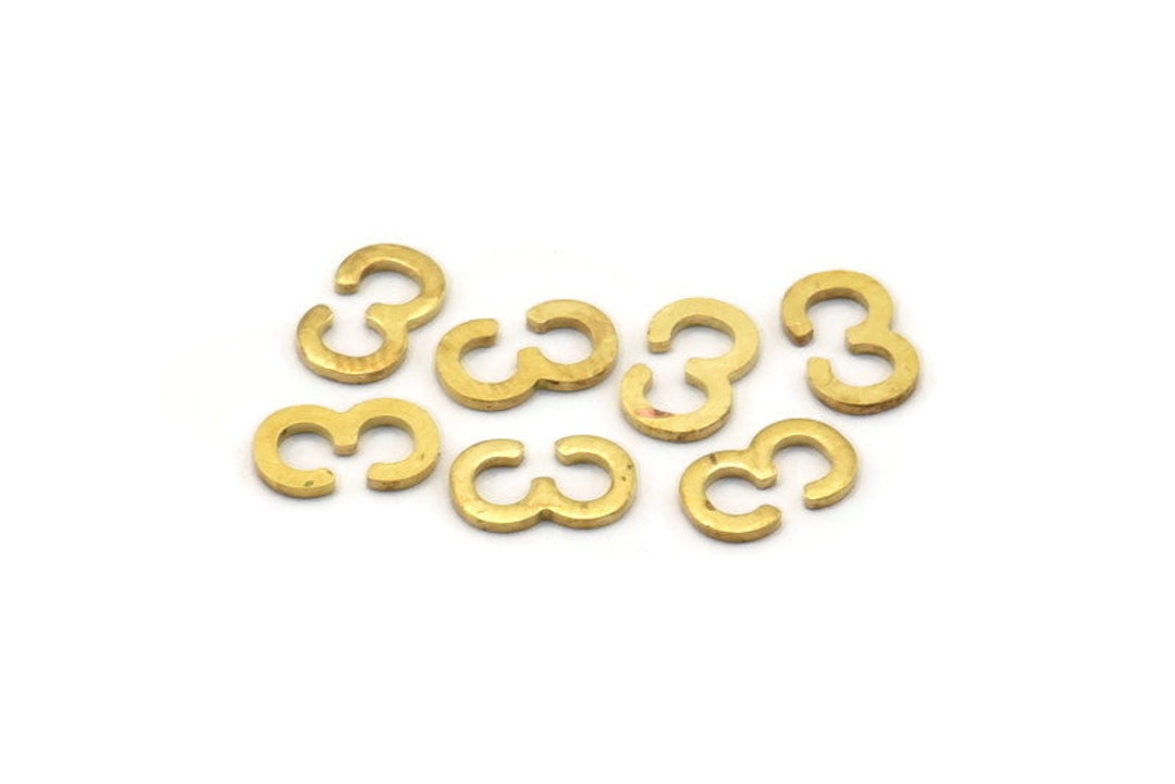 Brass 3-E Chain Connector, 50 Raw Brass Chain Connectors (8x5mm) Brs ...