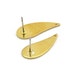 Brass Drop Earring, 8 Raw Brass Drop Stud Earrings With 1 Hole ...