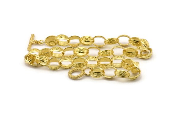 Brass Necklace Chain Raw Brass Rope Chain Necklace Chain - Etsy