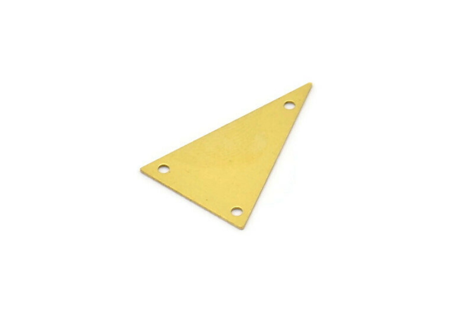 Brass Triangle Charm 20 Raw Brass Triangle Charms With 3 | Etsy