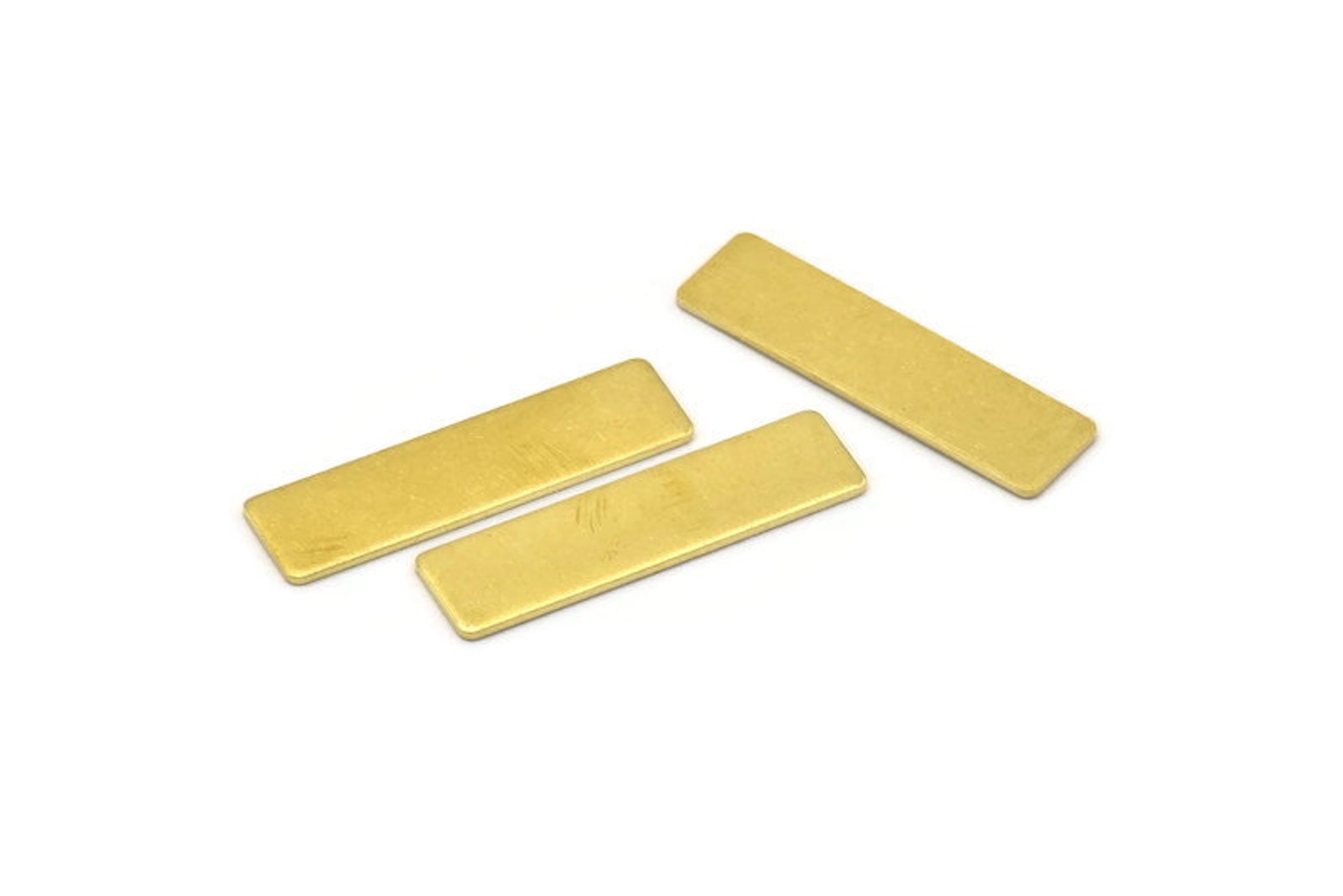 Brass Rectangle Bar 24 Raw Brass Rectangle Stamping Blanks - Etsy