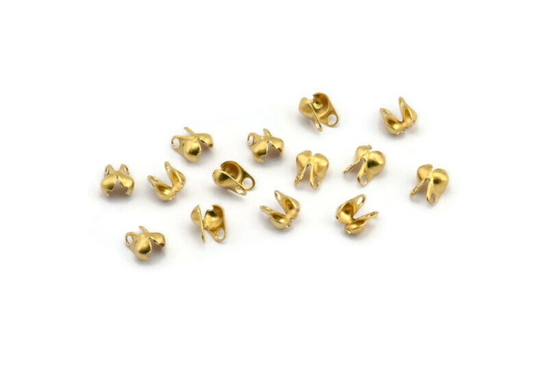 Brass Chain Connector, 250 Raw Brass Ball Chain Connector Clasps (2mm ...