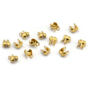 Brass Chain Connector, 250 Raw Brass Ball Chain Connector Clasps (2mm ...