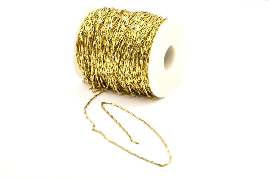 Brass Link Chain 5M Raw Brass Bar Chain Stick Chain Link - Etsy