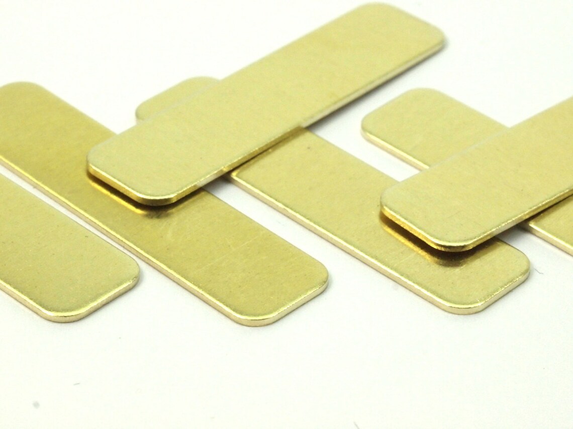 Huge Brass Rectangle 12 Raw Huge Brass Rectangle Stamping - Etsy