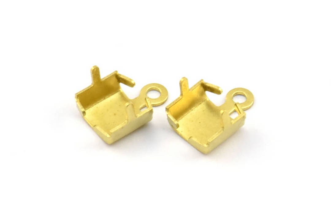 Rhinestone Chain Connector, 20 Raw Brass Rhinestone Chain Connectors ...