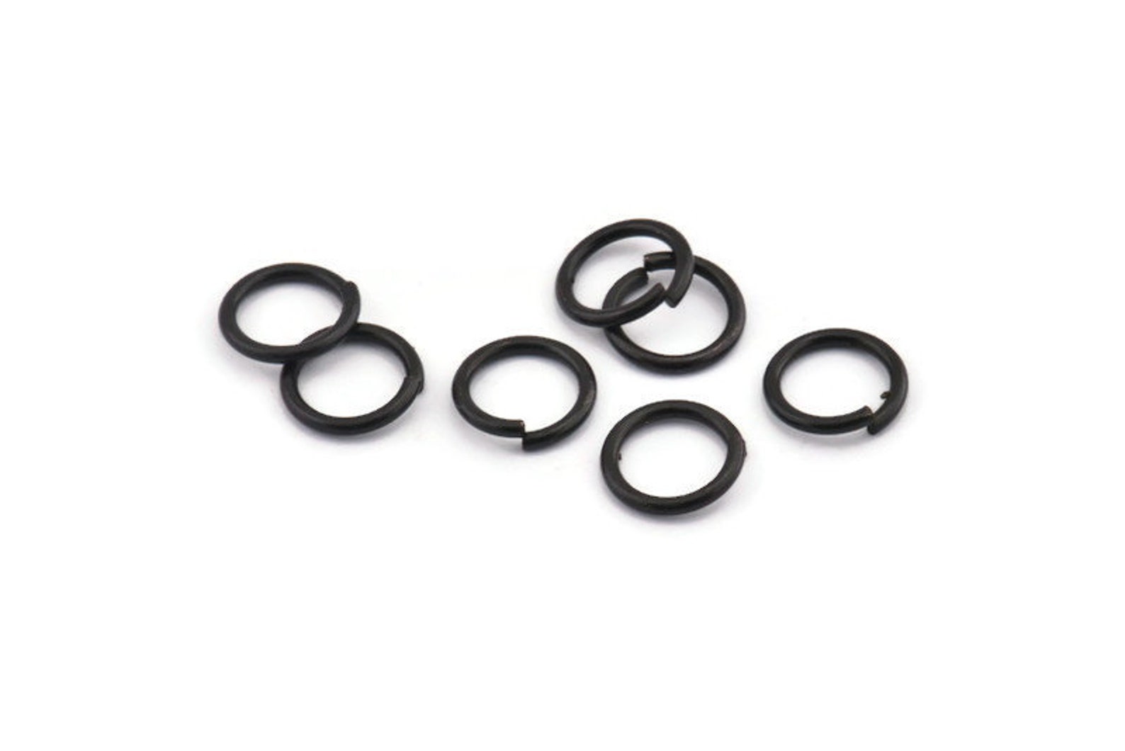 12mm Jump Ring 24 Oxidized Black Brass Jump Rings 12x1.5mm - Etsy