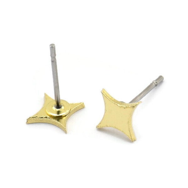 Star Shaped Studs - Etsy