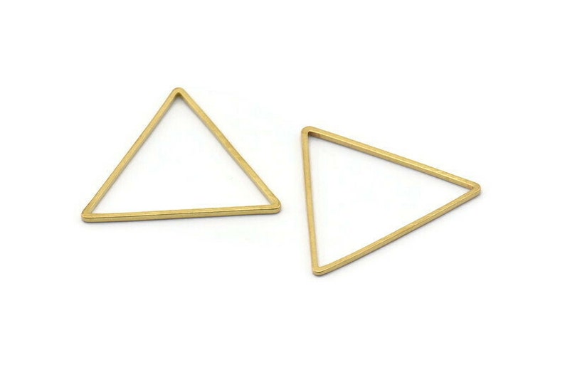 Raw Brass Triangle 20 Raw Brass Triangles 27x27x27mm BS - Etsy