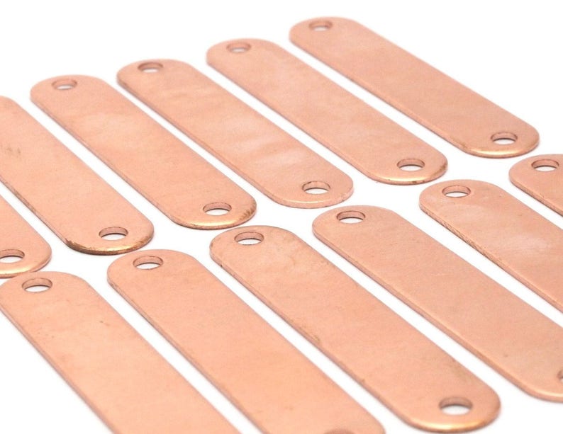 Copper Stamping Blank 8 Raw Copper Stamping Connector Blanks - Etsy