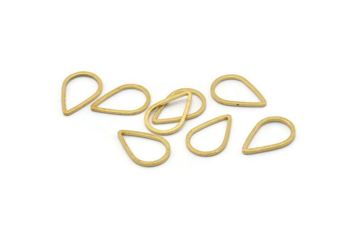 Brass Drop Connector 100 Raw Brass Drop Connectors - Etsy