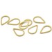 Brass Drop Connector, 100 Raw Brass Drop Connectors (10x15x0.8mm) Bs ...