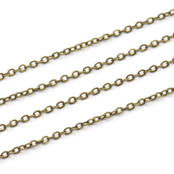 Antique Bronze Chain - Etsy