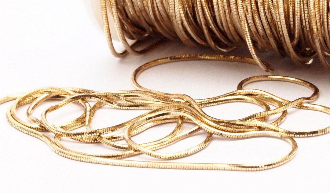 Brass Snake Chain, 5 M. Raw Brass Snake Chain (1mm) Bs 1365 - Etsy