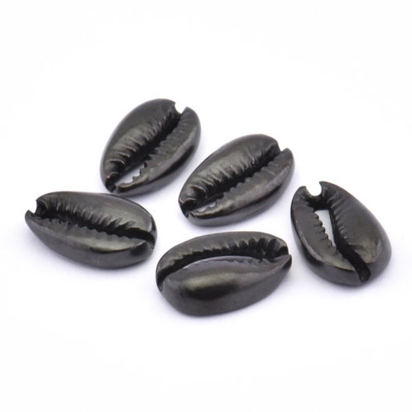 Black Shell Earrings - Etsy