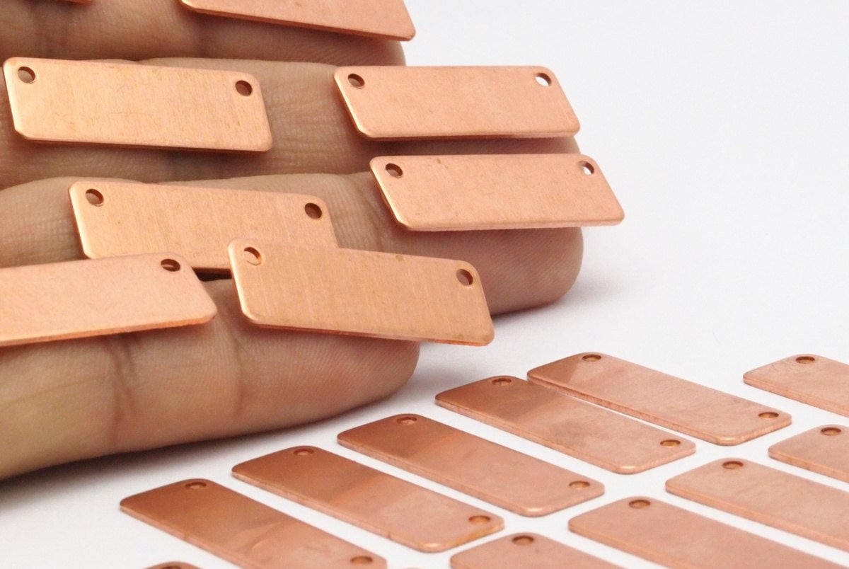 Copper Customized Name Bar 12 Raw Copper Stamping Blanks | Etsy