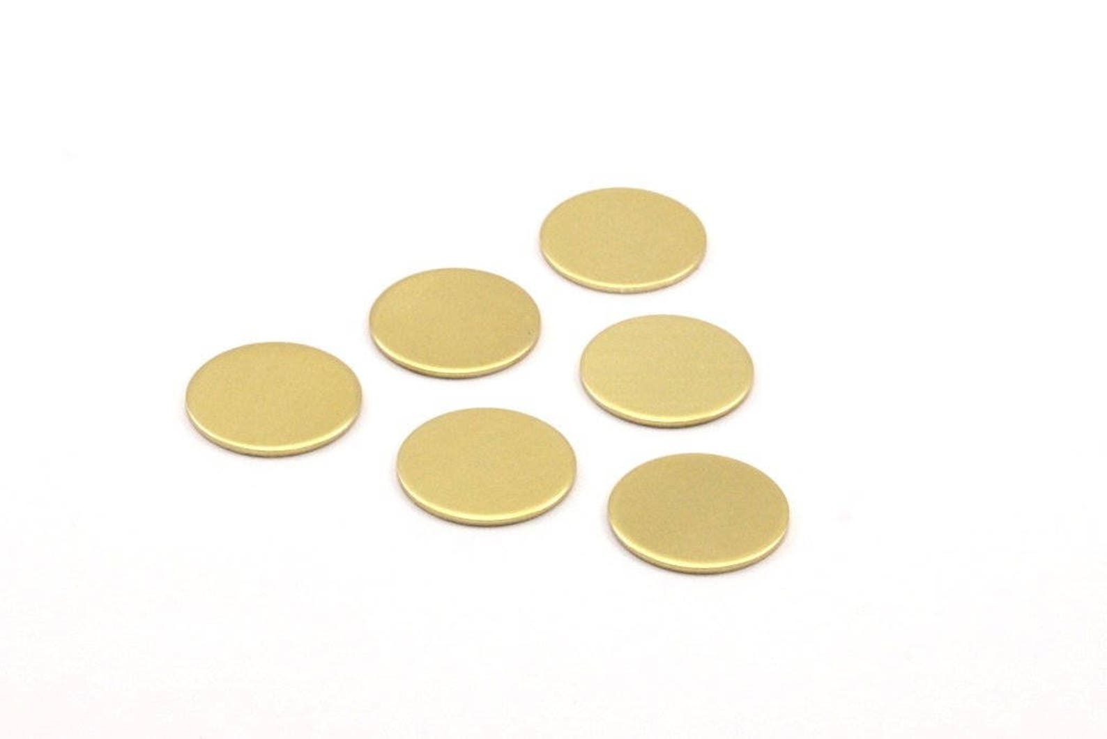 Raw Brass Disc 10 Raw Brass Stamping Blanks Discs Without - Etsy