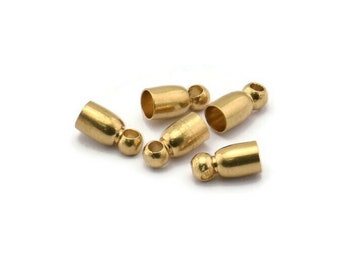 Raw Brass End Caps 5mm for Ball Chain End Caps CS5R-31 1829 - Etsy