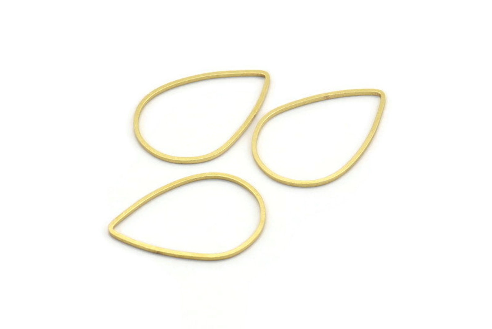 Brass Drop Connector, 50 Raw Brass Drop Connectors (25x17x0.80mm) Bs ...