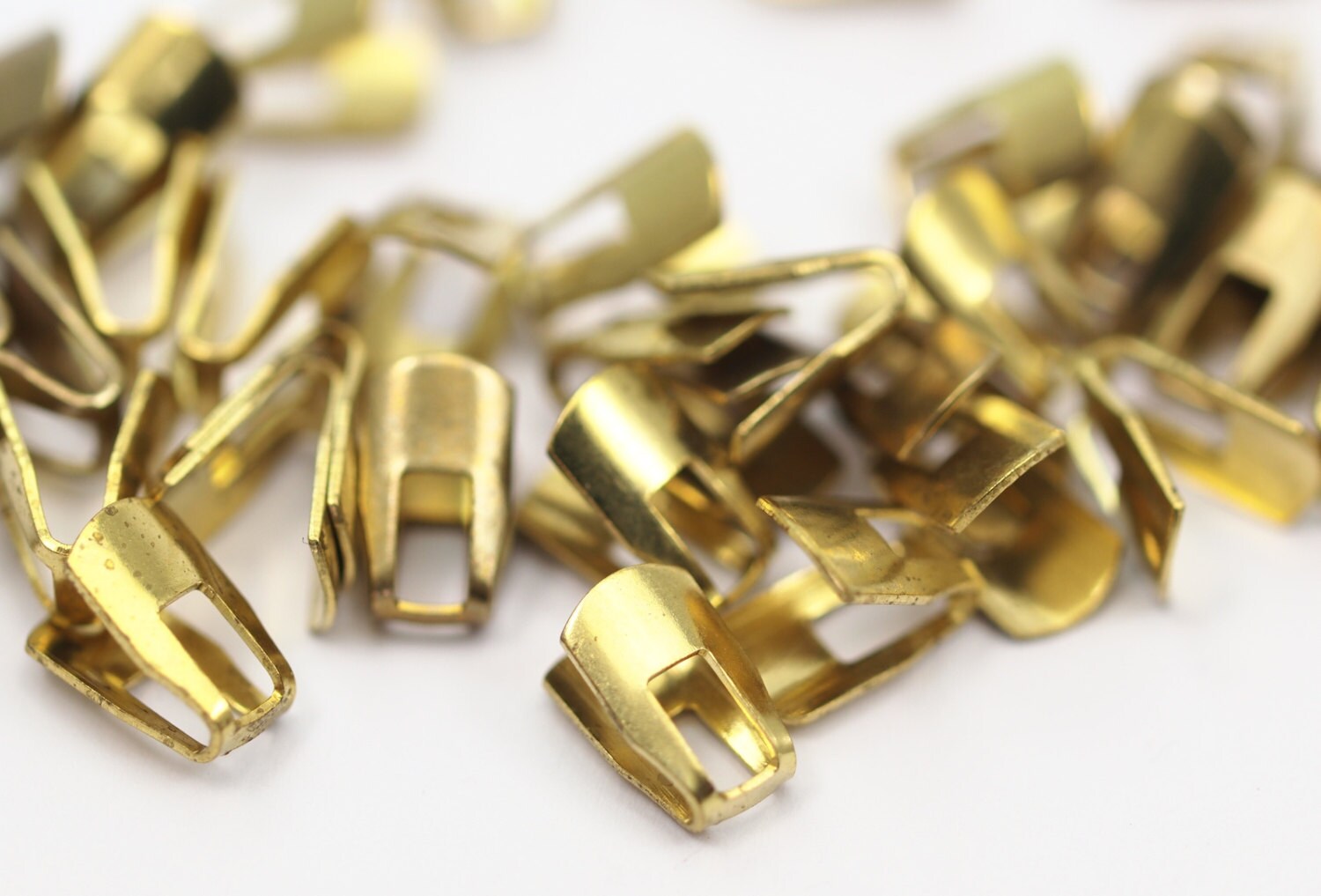 Brass End Caps 30 Raw Brass End Caps for Soldering to Snake - Etsy