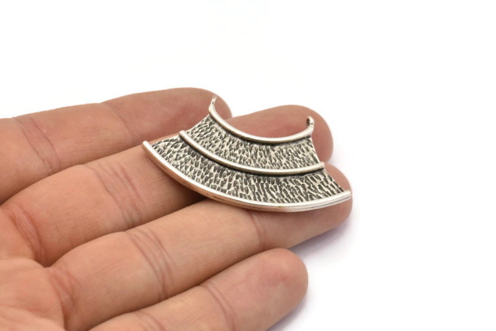 Antique Silver Channel Pendant 1 Antique Silver Plated Brass - Etsy