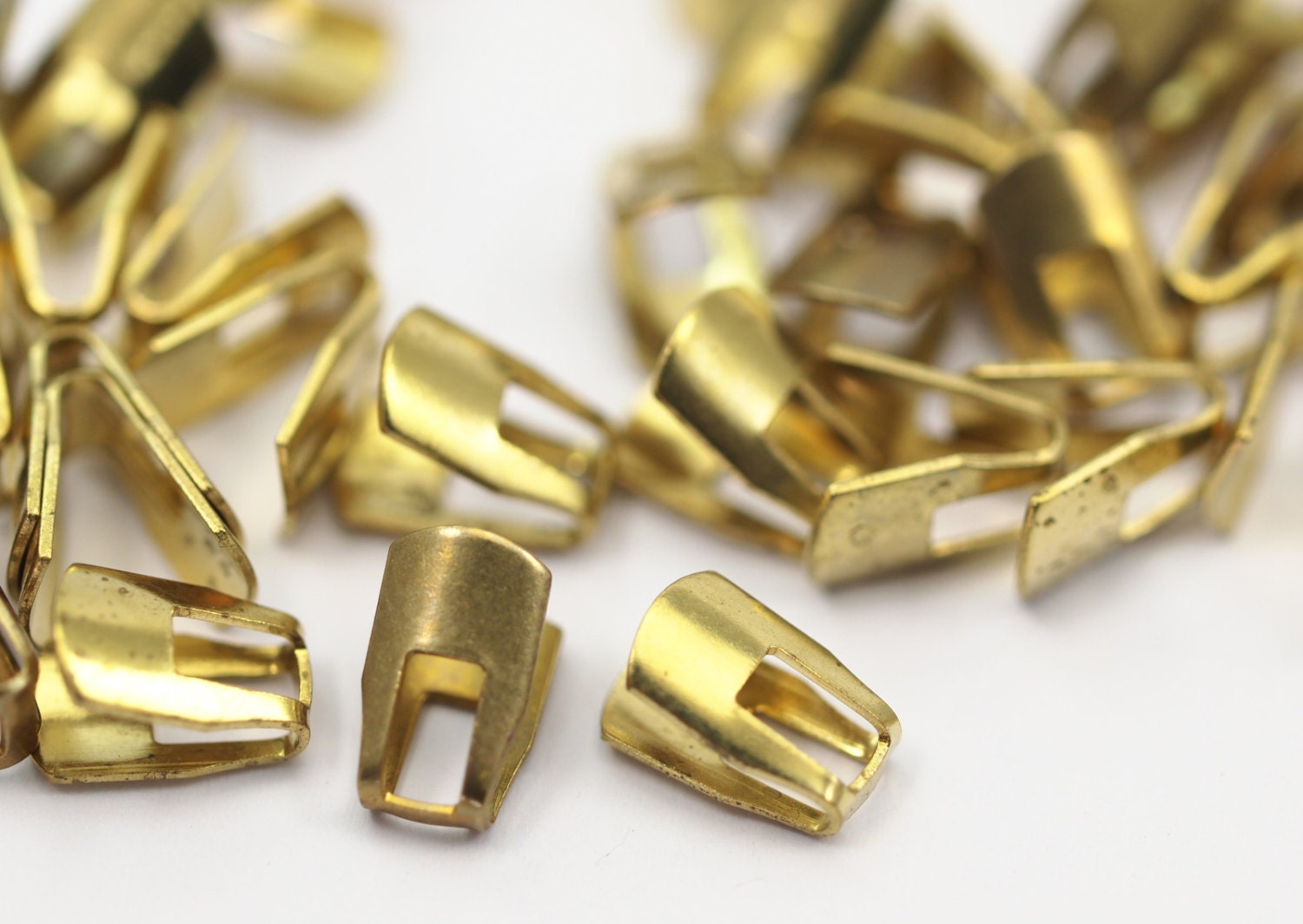 Brass End Caps 30 Raw Brass End Caps for Soldering to Snake - Etsy