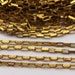 Link Chain Rectangle Chain 5 M. Rectangle Raw Brass Chain - Etsy