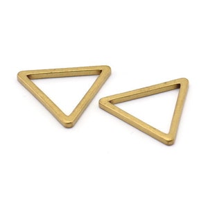 27mm Triangle Charm - 12 Raw Brass Triangle Charms (27x2mm) D0014 - Etsy