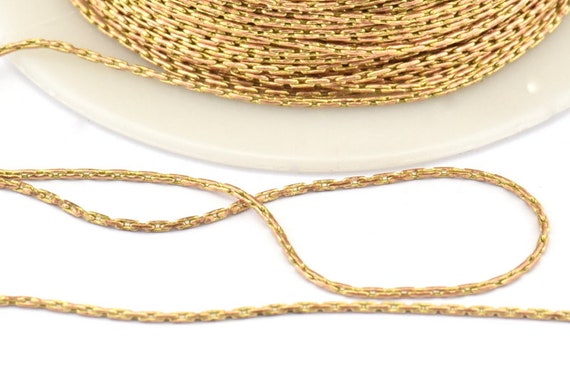 Brass Snake Chain 5m-10m-20m-50m-90m Raw Brass Snake Chain - Etsy