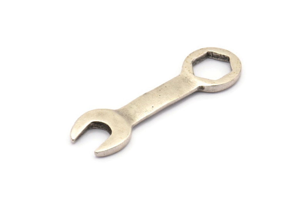 Antique Silver Engineer Pendant, 3 Antique Silver Plated Brass Hand ...