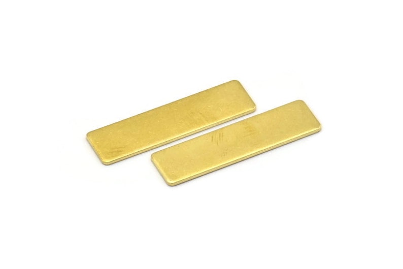 Brass Rectangle Bar 24 Raw Brass Rectangle Stamping Blanks - Etsy