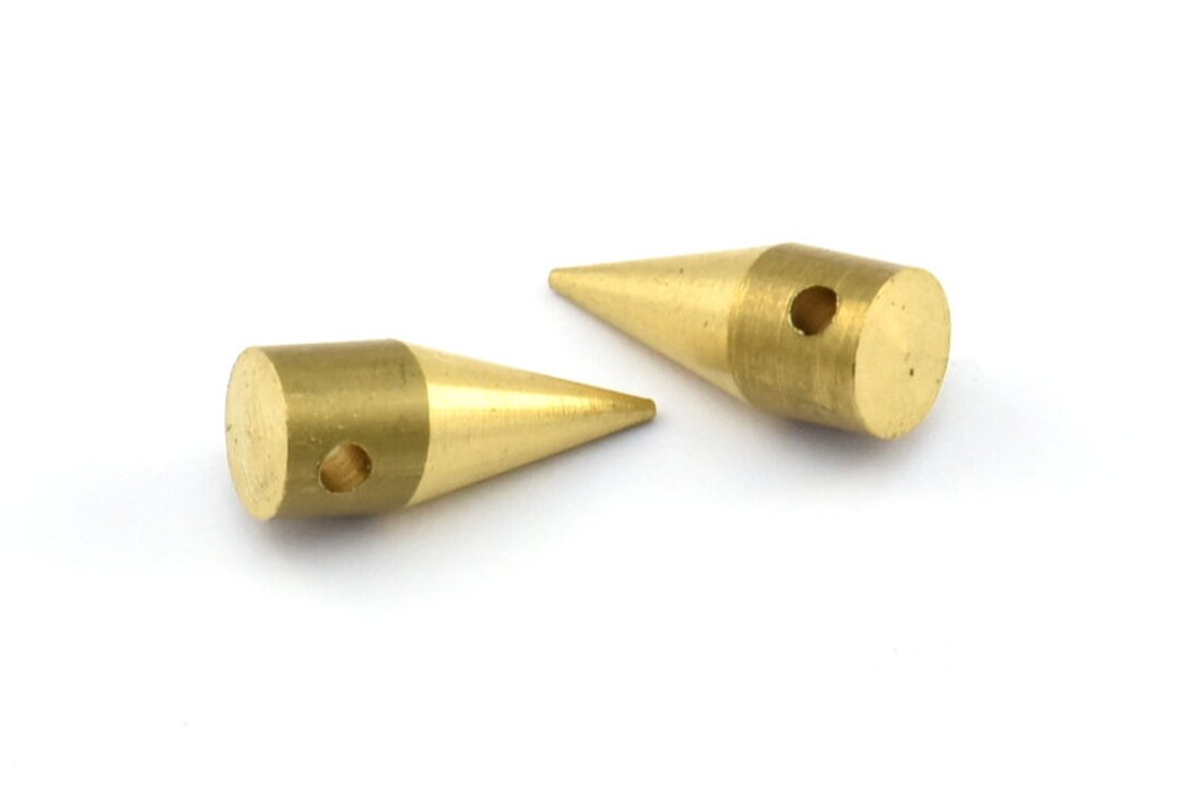 Brass Spike Charm, 10 Raw Brass Spike Tribal Pendant (15x6mm) A0760 - Etsy