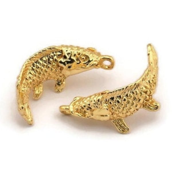 Gold Plated Fish - Etsy