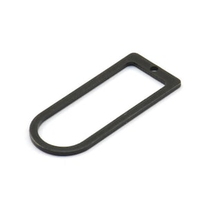 D Shape Rings, 6 Oxidized Brass Black D Shape Connectors, Rings ...