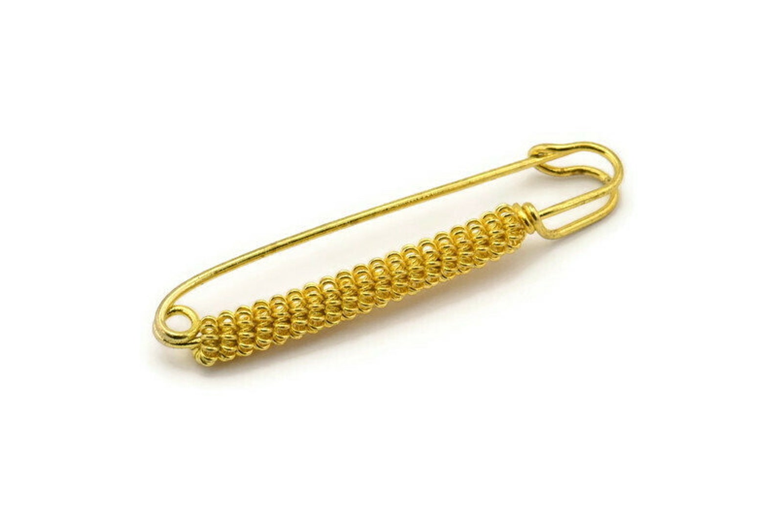 Brass Safety Pin 2 Vintage Raw Brass Safety Pins 58x13mm - Etsy