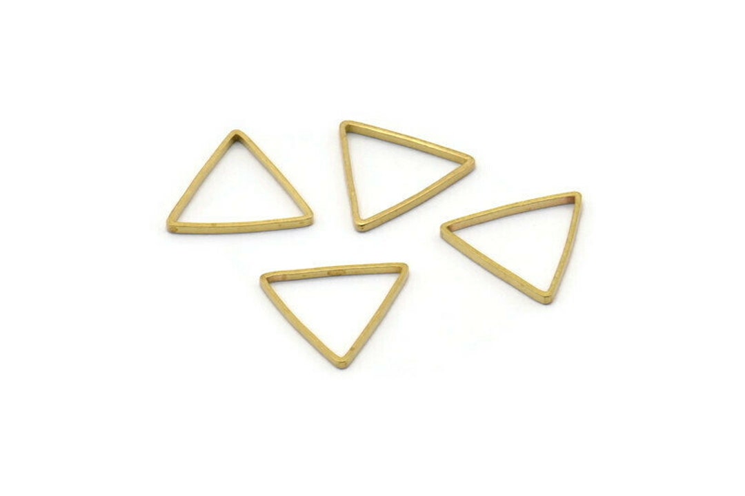 Brass Triangle Ring, 50 Raw Brass Triangles (11x11x11mm) Bs-1164 - Etsy