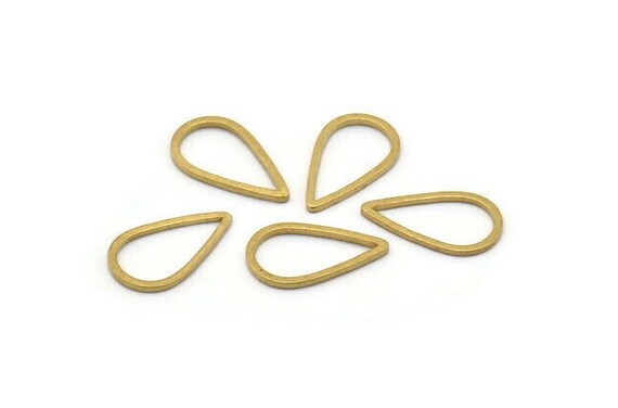 Brass Drop Connector 50 Raw Brass Drop Connectors - Etsy