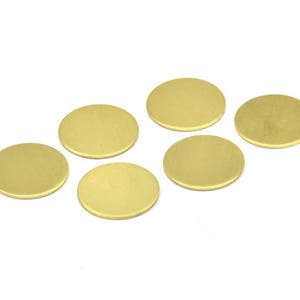 Raw Brass Disc, 10 Raw Brass Stamping Blanks Discs Without Holes (15x0 ...