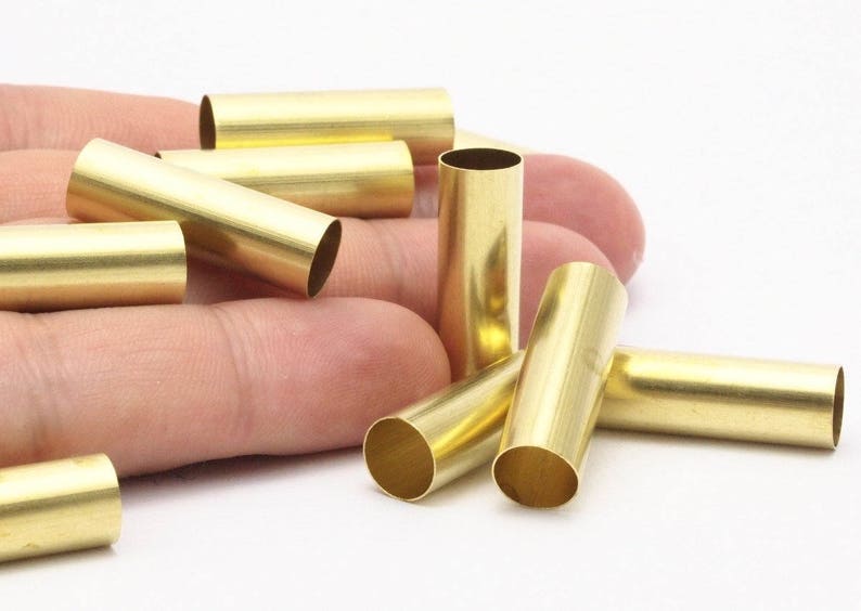 12 Raw Brass Tubes 8x25mm Bs 1545 | Etsy