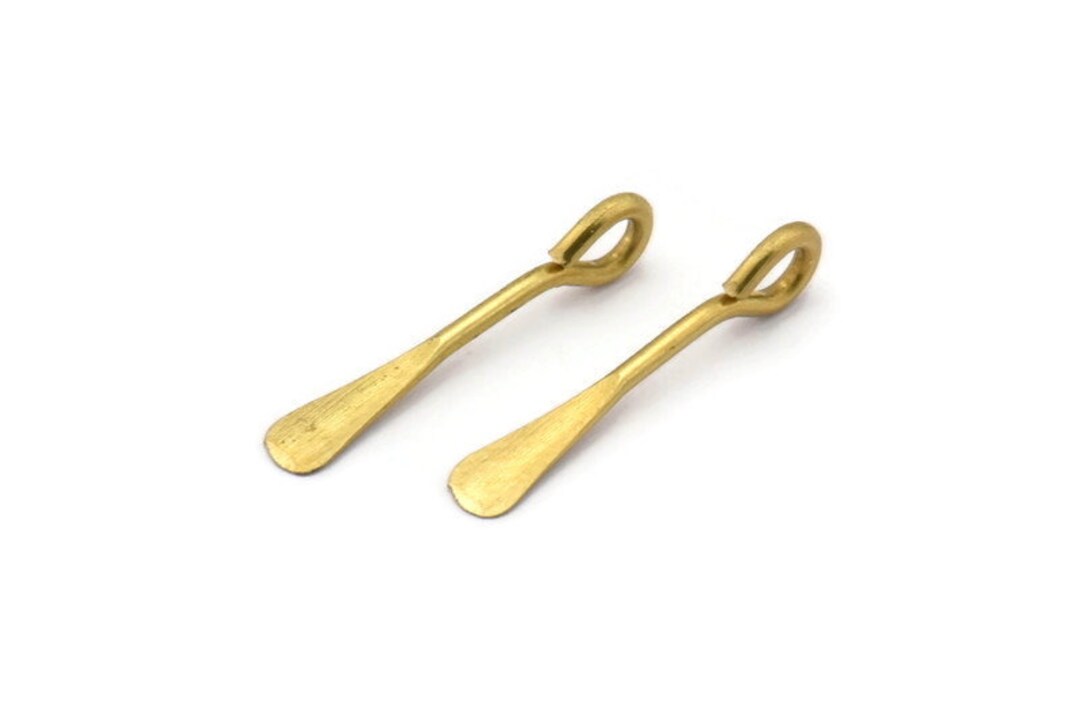 Paddle Eye Pins, 12 Raw Brass Paddle Eye Pins (20x1.2mm) D0347 - Etsy