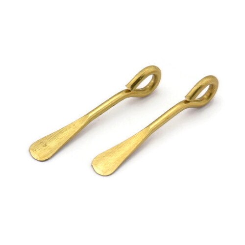 Paddle Eye Pins 12 Raw Brass Paddle Eye Pins 20x1.2mm D0347 - Etsy