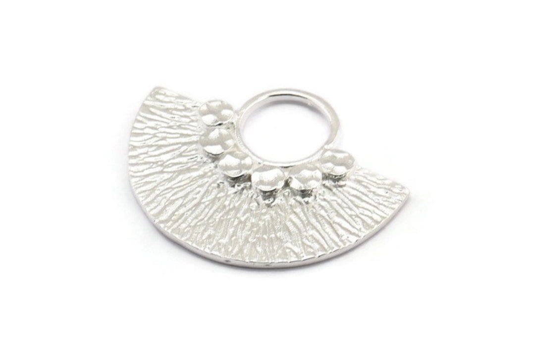 Semi Circle Pendant, 925 Silver Semi Circle Pendants (32x25mm) N0392 - Etsy