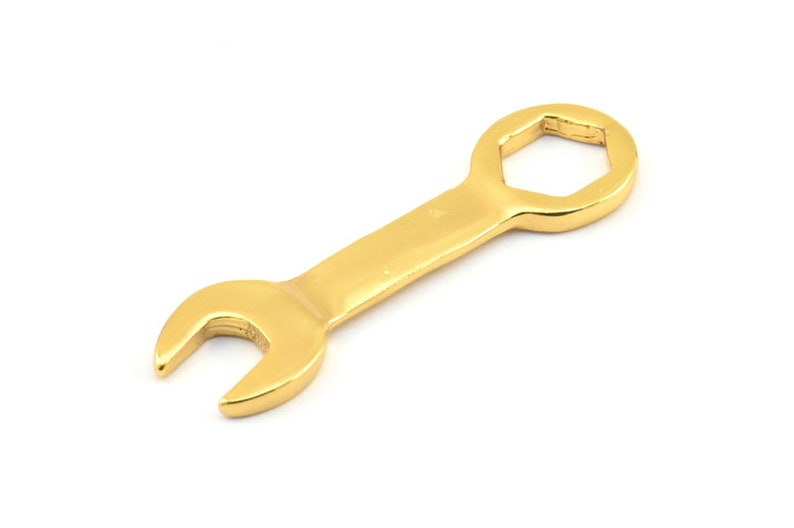 Gold Engineer Pendant 2 Gold Plated Brass Hand Tool Mechanic | Etsy