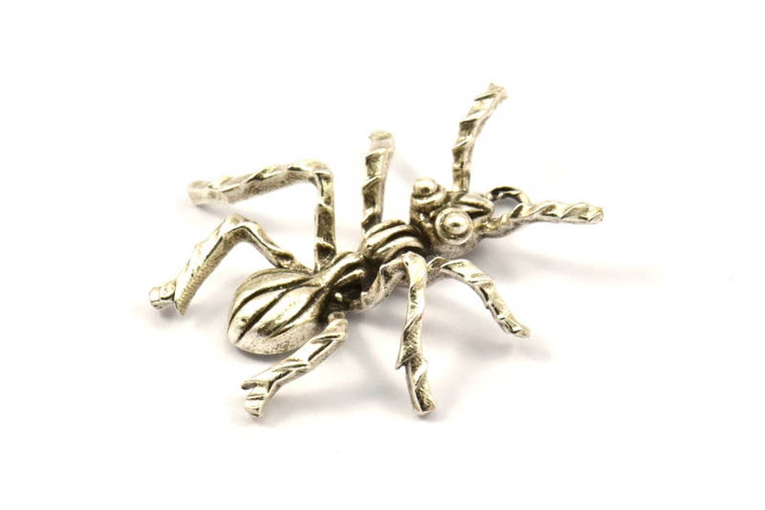 Antique Silver Ant Pendant, 1 Antique Silver Plated Brass Ant Pendants ...