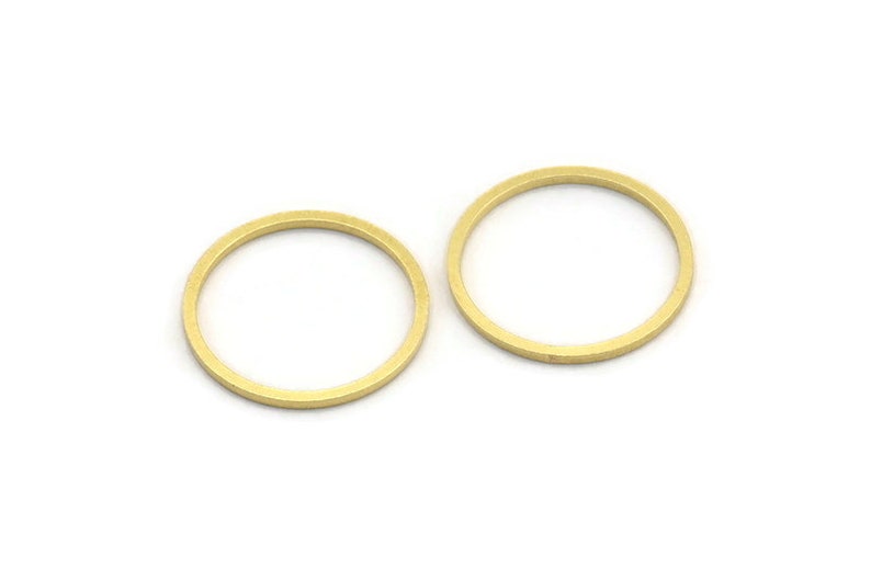 19mm Circle Connectors 50 Raw Brass Circle Connectors - Etsy