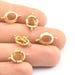 Brass Oval Setting, 10 Raw Brass Oval Settings With 2 Loops and 1 Pad ...