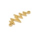Brass Heart Rhythm Connector, 12 Raw Brass Heart Rhythm Shaped ...
