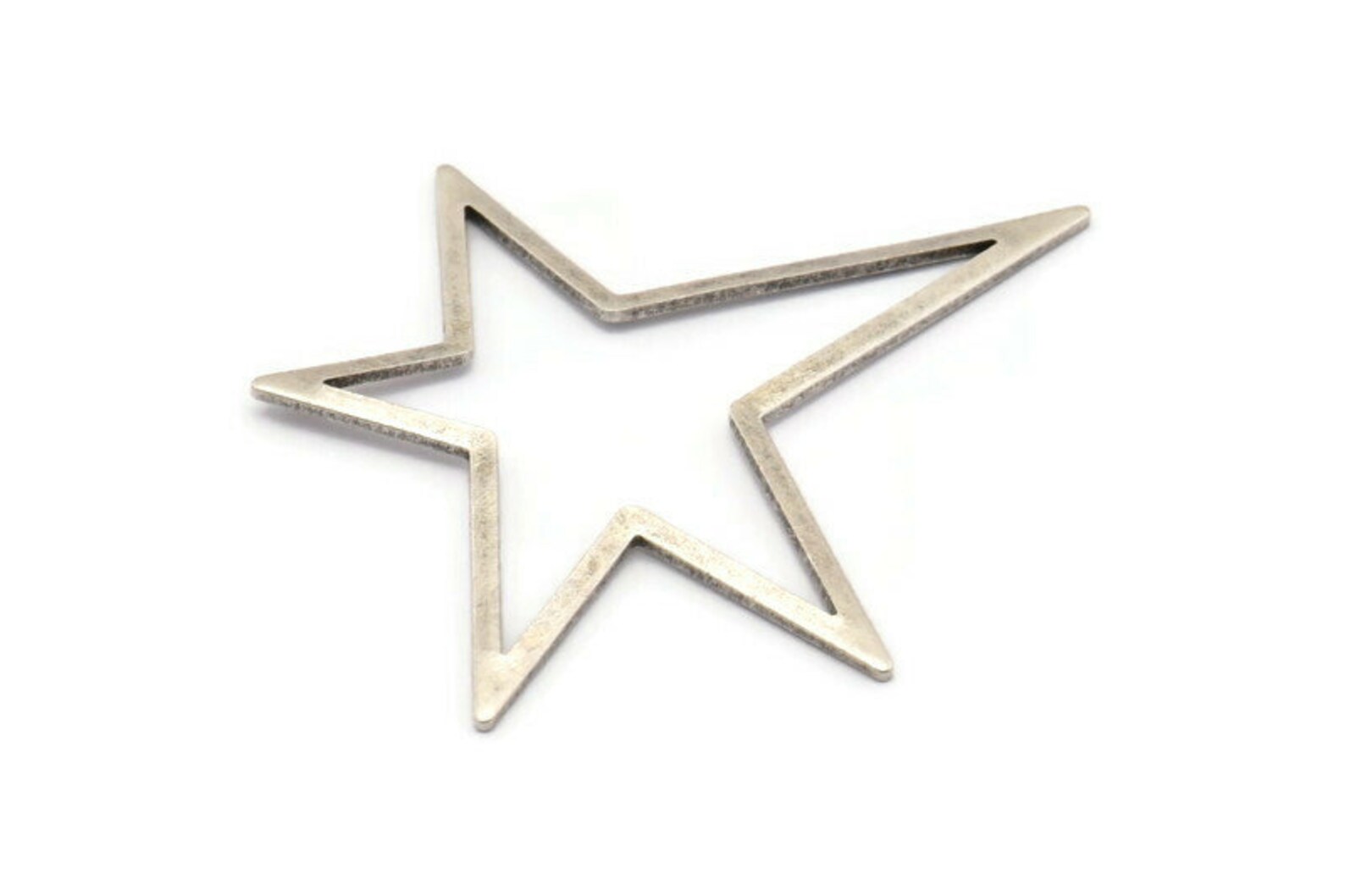 Silber Stern Charm 5 antik versilberte Lange Stern Charm - Etsy.de